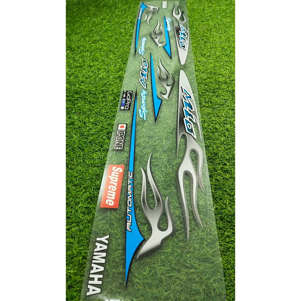 Jual Striping Sticker Mio Sporty Mio Smile Motip Api Transparan Sticker ...