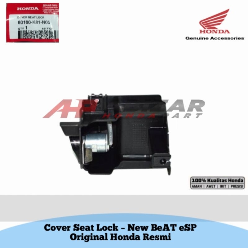Jual 80160-K81-N00 Cover Seat Lock – New BeAT eSP Original Honda Resmi ...