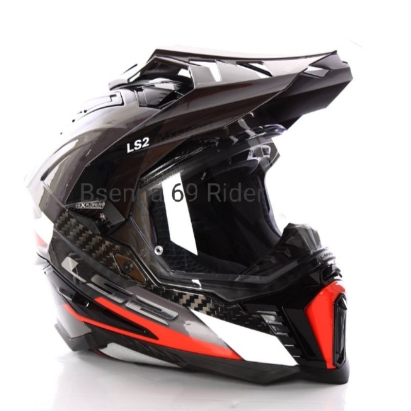 Jual helm LS2 Explorer carbon fiber | Shopee Indonesia