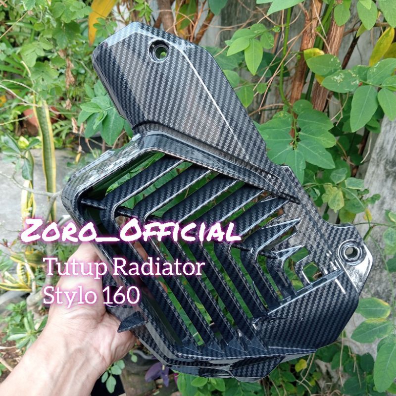 Jual Cover Tutup Radiator Carbon STYLO 160 Carbon ZORO | Shopee Indonesia