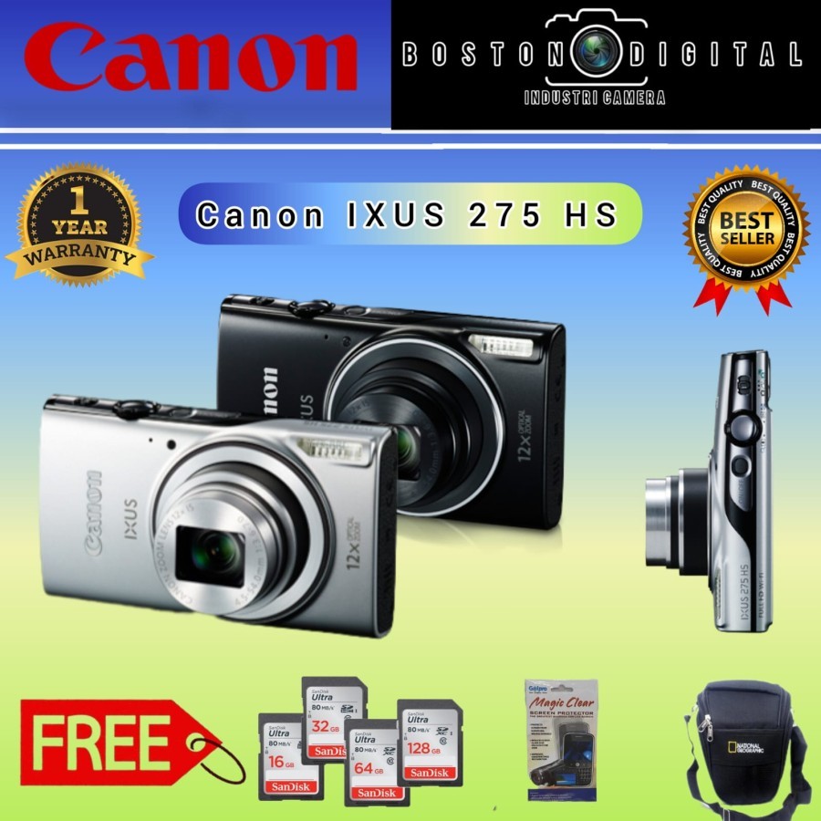 Jual CAMERA CANON IXUS 275 HS WIFI / DIGITAL POCKET IXUS 275 HS WIFI ...