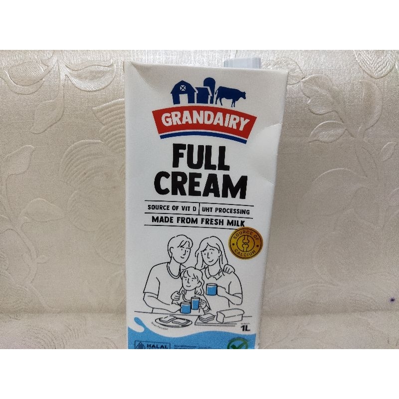 Jual GRANDAIRY SUSU UHT FULL CREAM 1 LITER / SUSU UHT GRANDAIRY ...