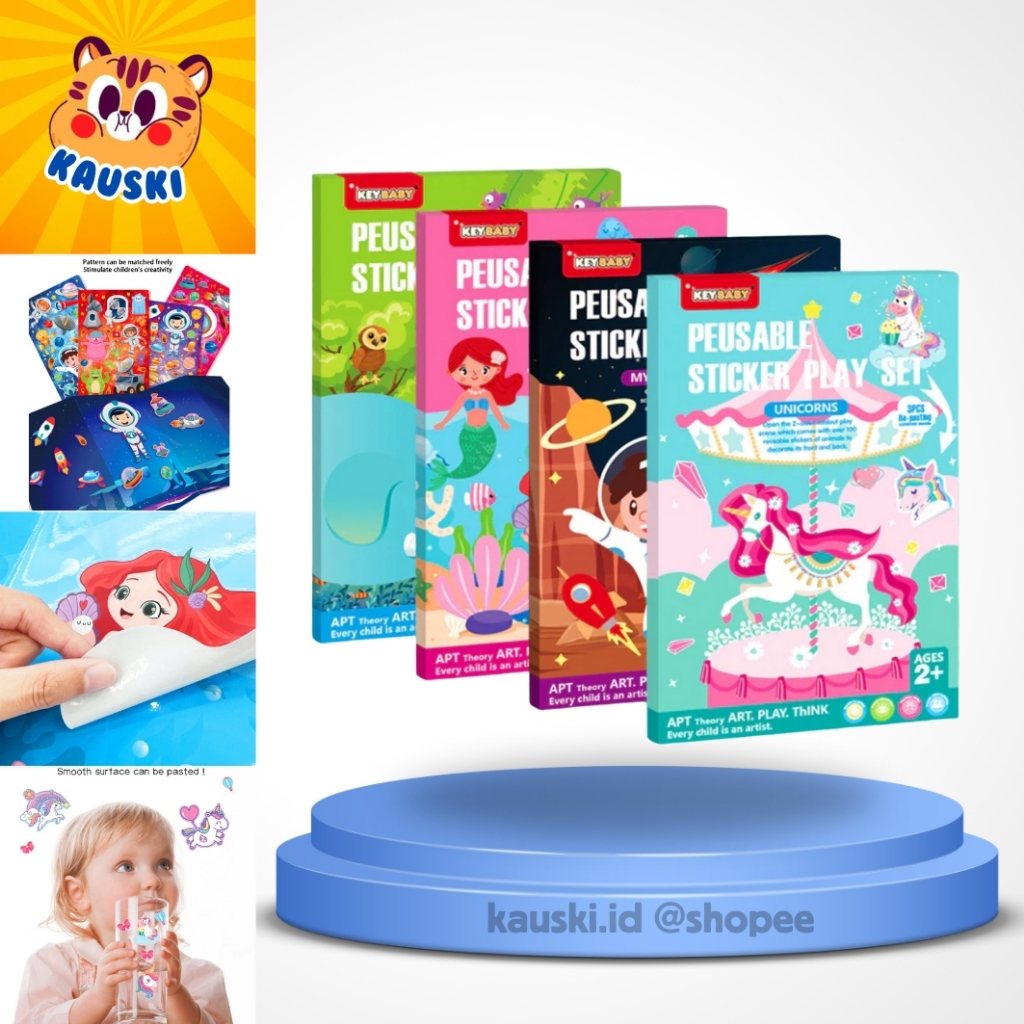 Jual Buku Stiker Mainan Edukasi Anak 2 Tahun Ukuran Besar Tahan Air ...