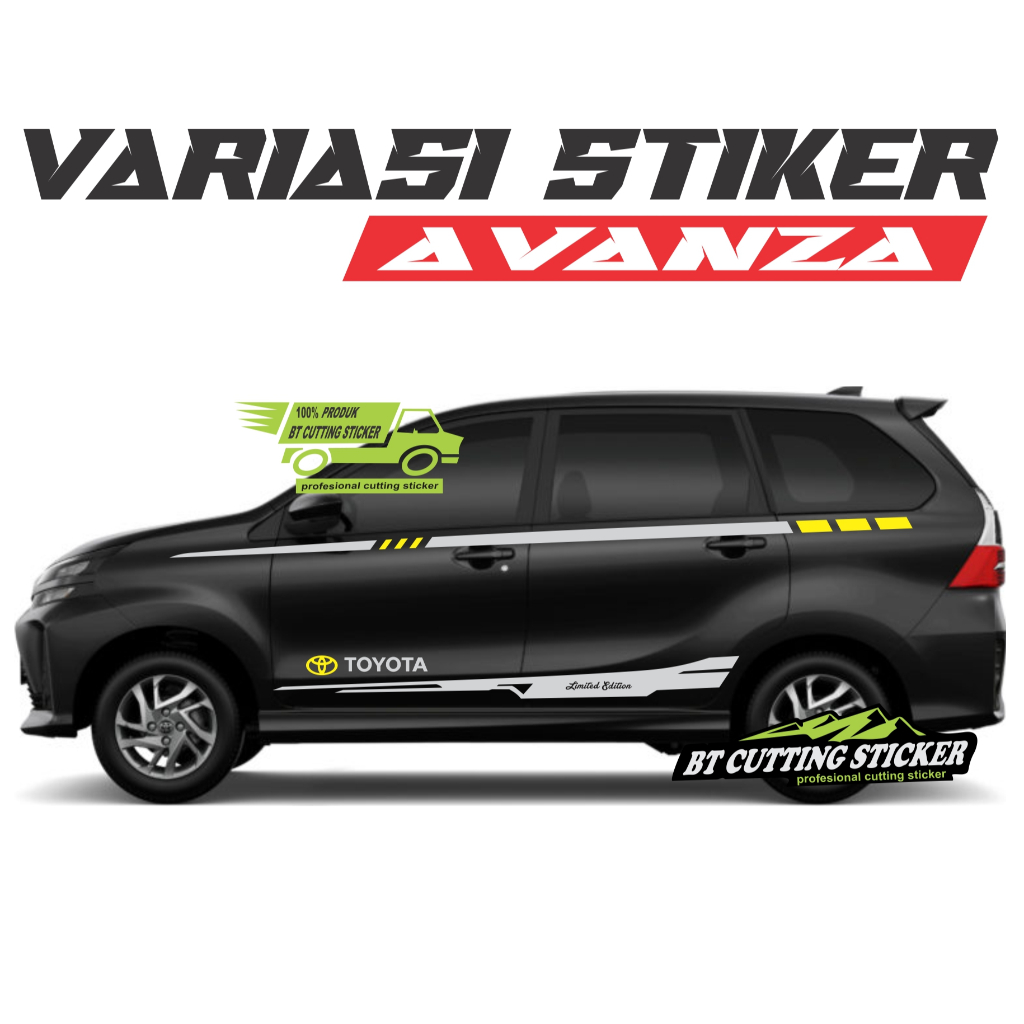Jual BT sticker toyota avanza sticker mobil avanza striping toyota ...