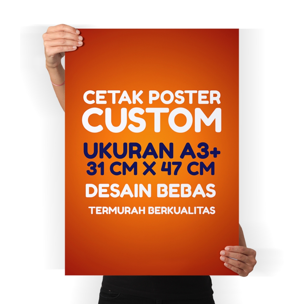 Jual CETAK POSTER CUSTOM DESAIN BEBAS TERMURAH BERKUALITAS | Shopee ...