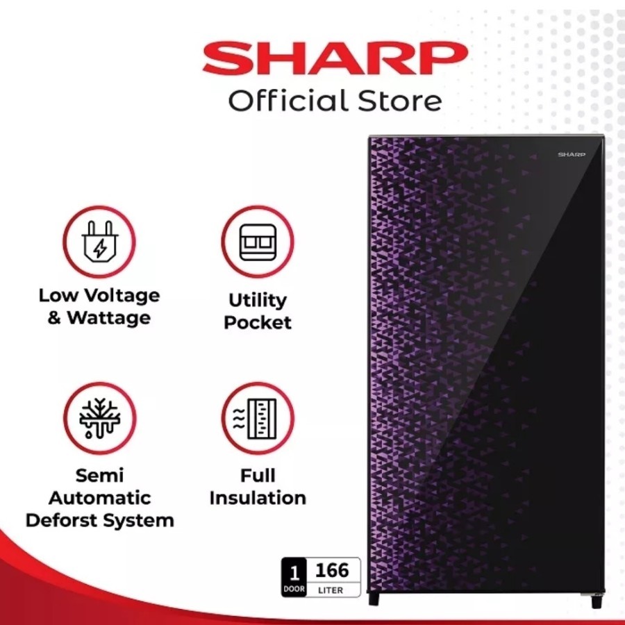 Jual SHARP KULKAS 1 PINTU SJ X185MG | Shopee Indonesia