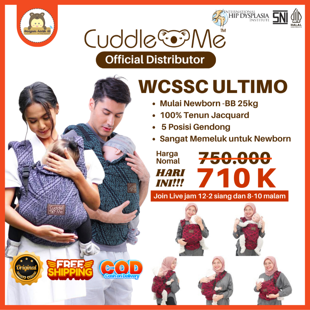 Jual Gendongan SSC Hipseat hadap depan WCSSC Ultimo Cuddle Me Tenun ...
