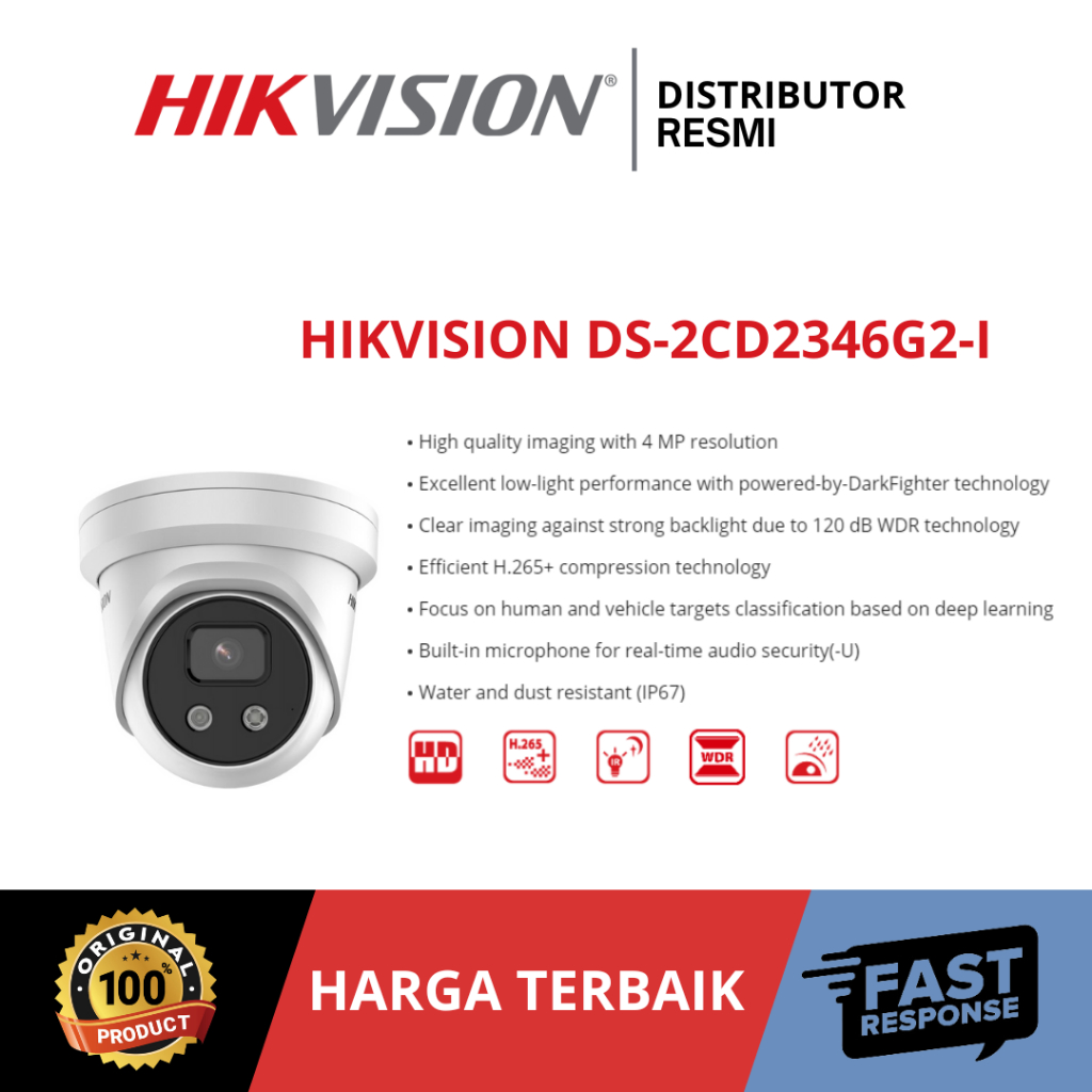 Jual HIKVISION DS-2CD2346G2-I 4MP | Shopee Indonesia