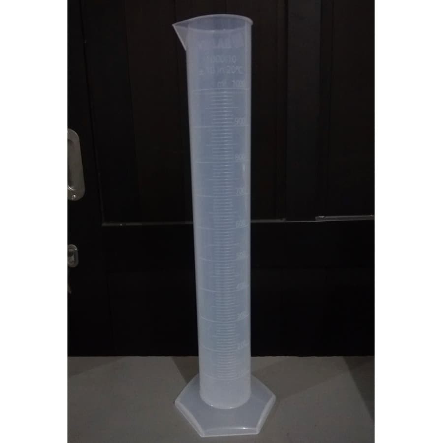 Jual Gelas Ukur Measuring Cylinder Hydrometer Jar 1 Liter PP / 1000ml VITLAB | Shopee Indonesia