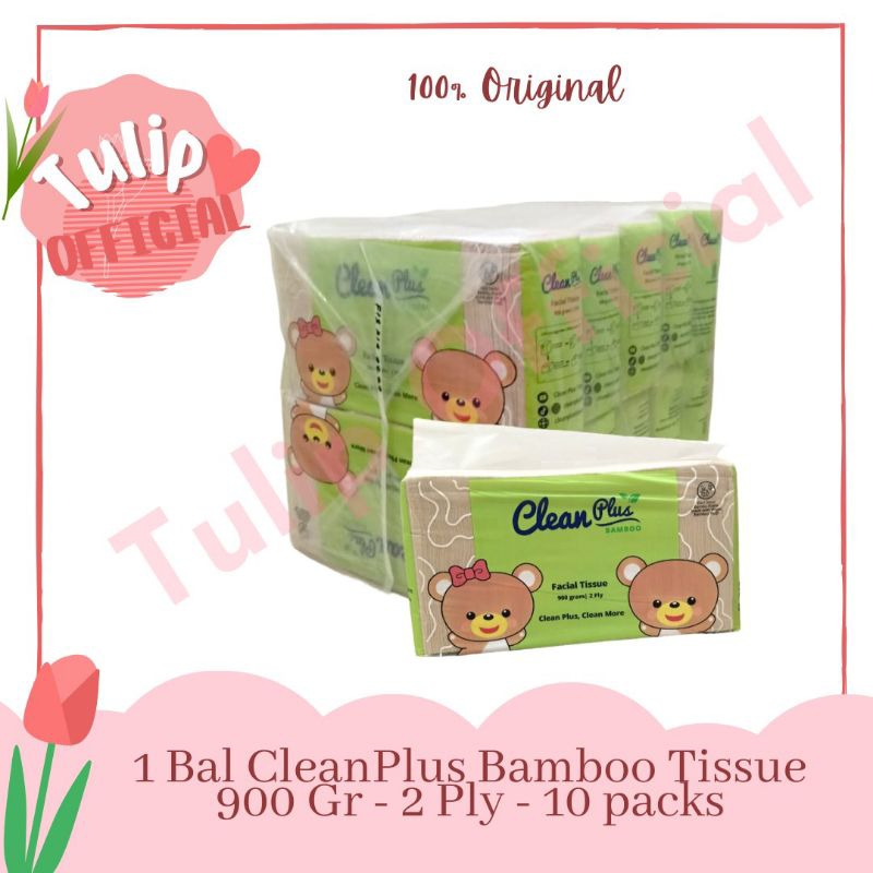 Jual GROSIR MURAH 1 BAL Tisu Tissue BAMBOO CLEAN PLUS 900 Gram 2 Ply ...