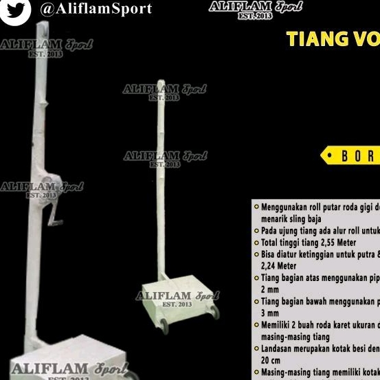 Jual Tiang Voli Portable RTV-P01 Tiang Bola Voli Portabel Volley Ball ...