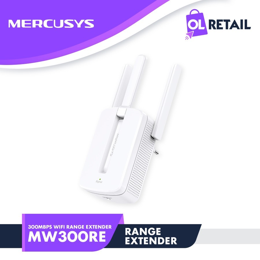 Jual Mercusys Range Extender MW300RE WiFi 300Mbps Signal Amplifier ...