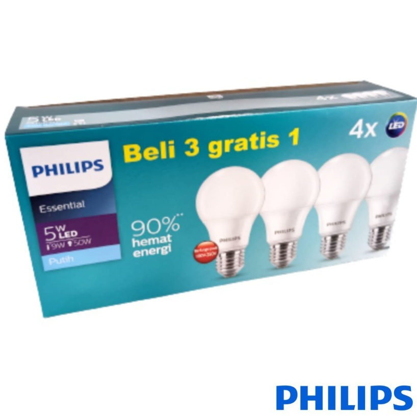 Jual LAMPU PHILIPS LED MULTIPACK 5WATT, 7 WATT, 9 WATT, 11 WATT, WARNA ...