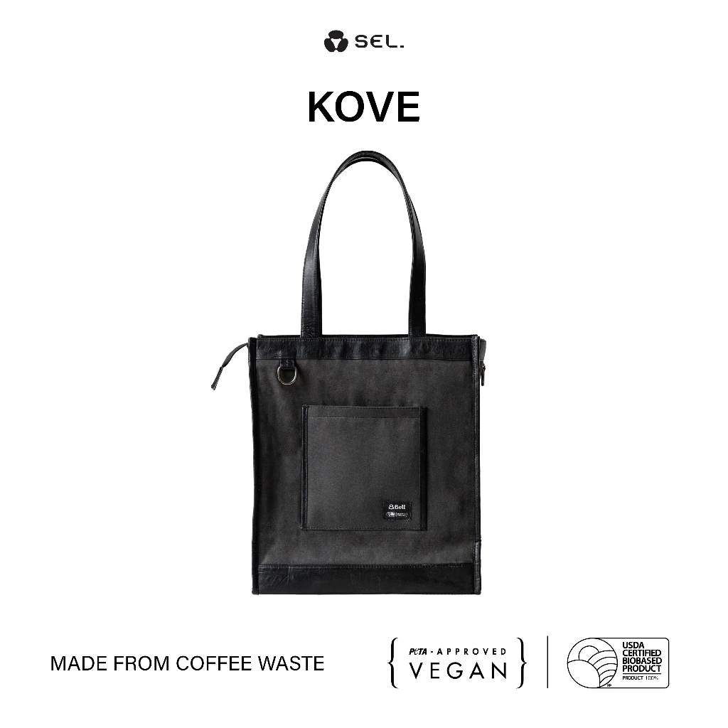 Jual SEL BY BELL LIVING LAB KOVE TOTE BAG TAS KULIT VEGAN AMPAS KULIT ...