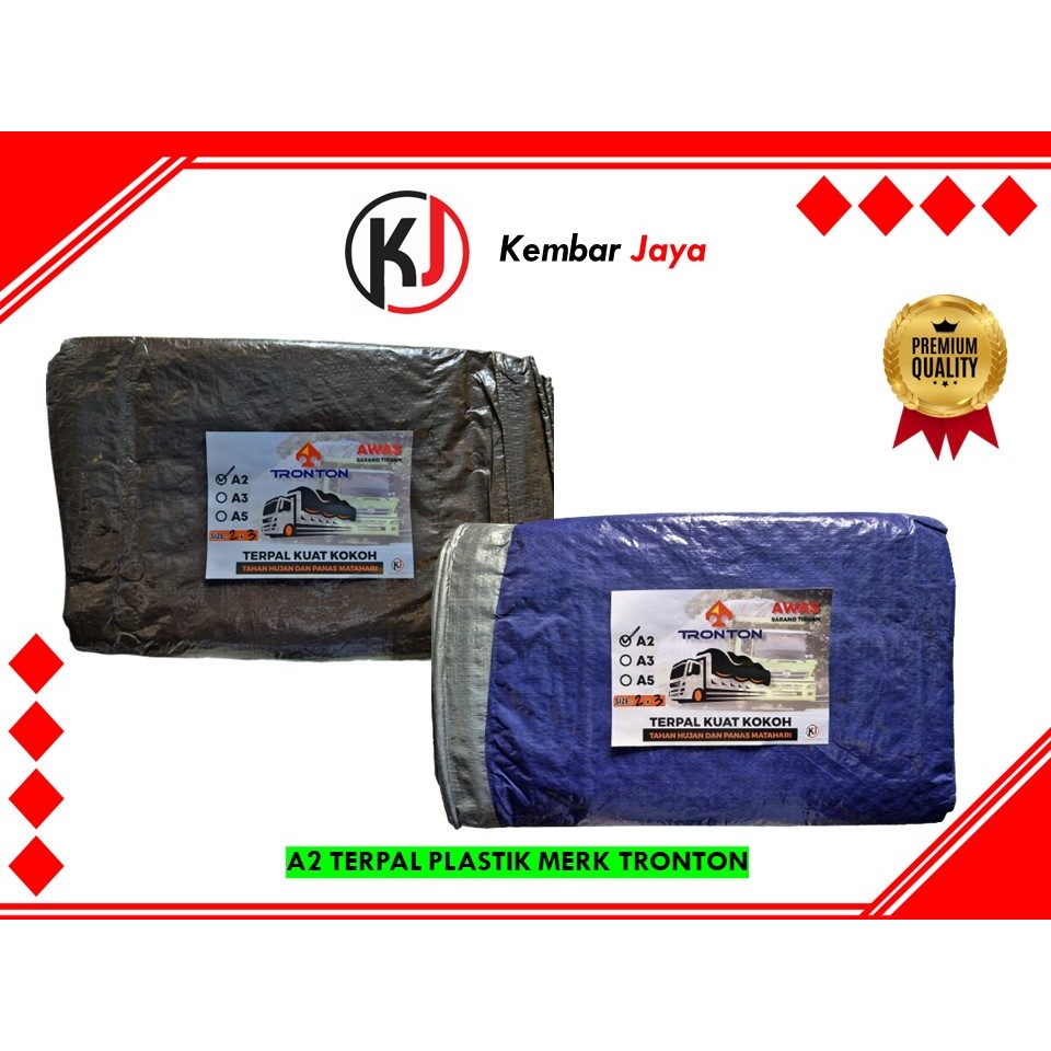 Jual TERPAL PLASTIK 3x4 MERK TRONTON EKONOMIS TEBAL KUAT MURAH TERPAL ...