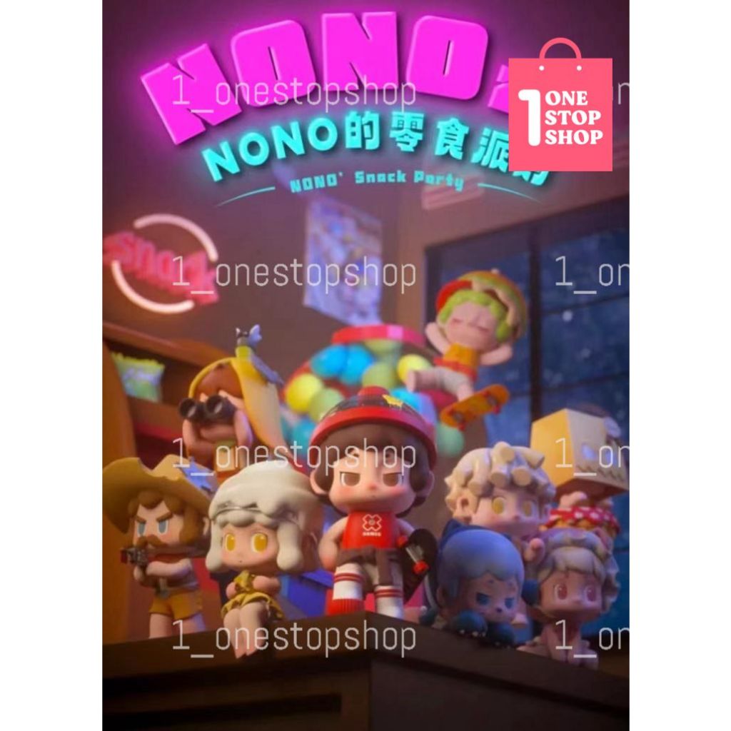 Jual Nono Snack Party time blind box misteri figure toy-new | Shopee ...