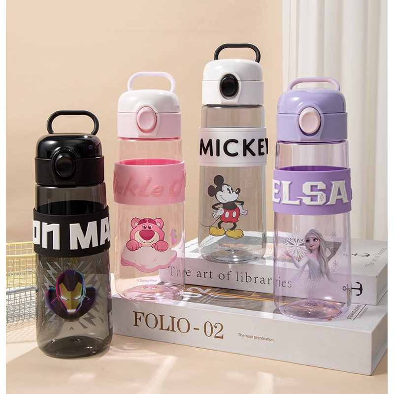 Jual Botol Minum Anak Teguk BPA Free Tritan Material 620ml Mickey Elsa Spiderman Lotso 23006 ...