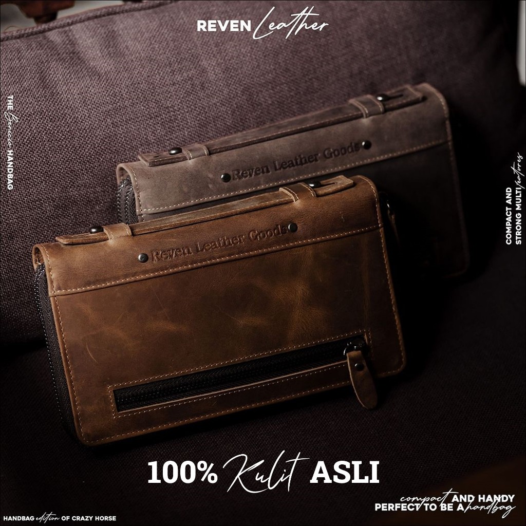 Jual Reven Leather Benicio Handbag Clutch Pouch Cluth Pria Laki laki ...