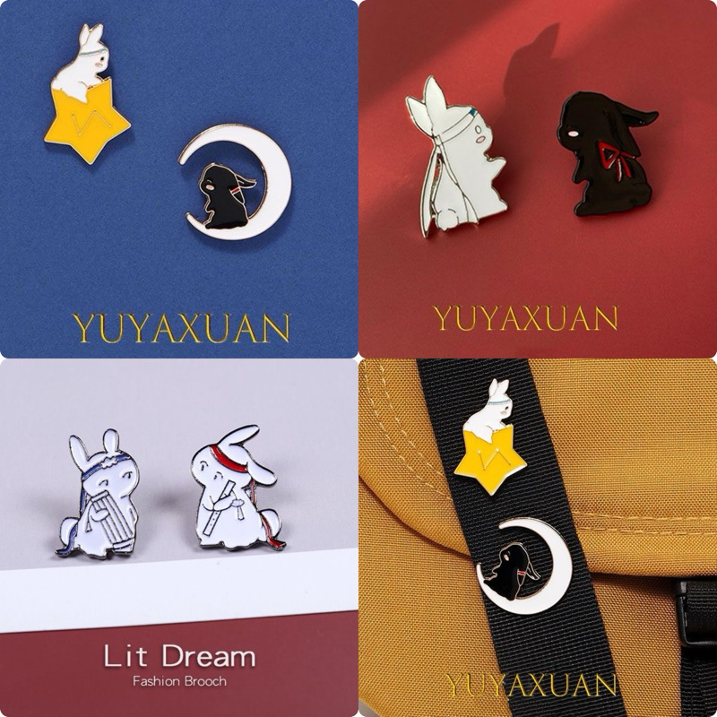 Jual [Ready Stock] Brooch Rabbit WangXian 忘羡 Mo Dao Zu Shi MDZS 魔道祖师 ...