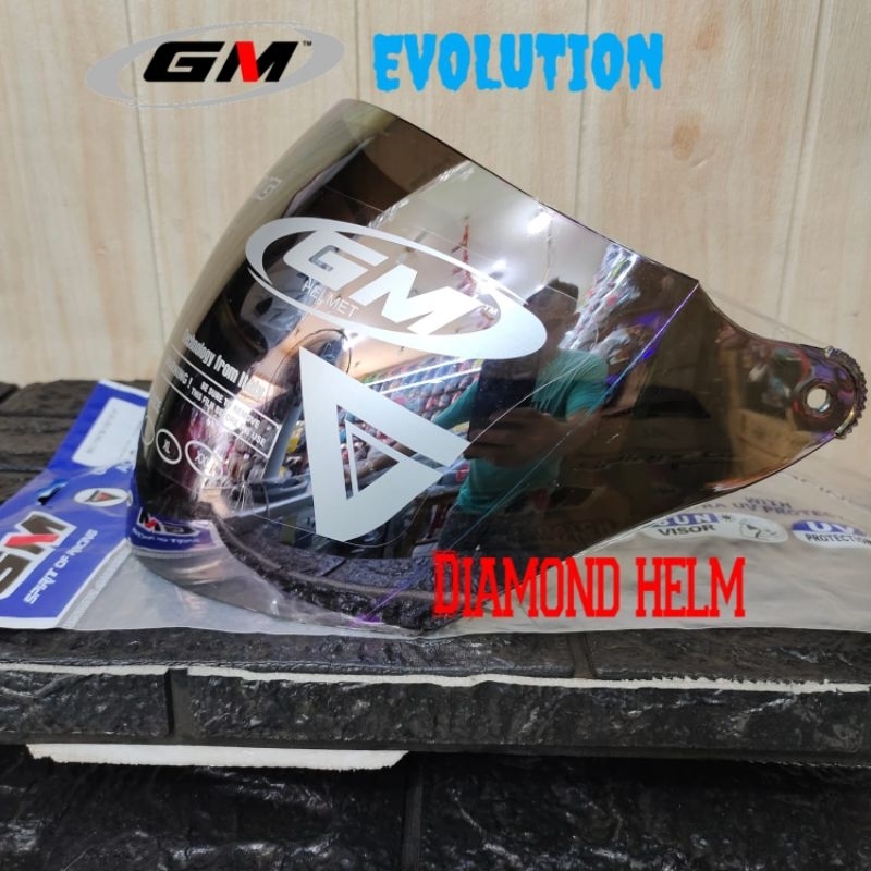Jual KACA HELM VISOR HELM GM EVOLUTION | GM ICON | GM FIGHTER | RAINBOW ...