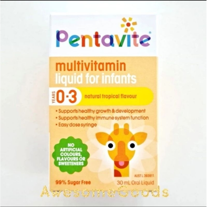 Jual Pentavite Multivitamin Liquid for Infants 30ml | Shopee Indonesia