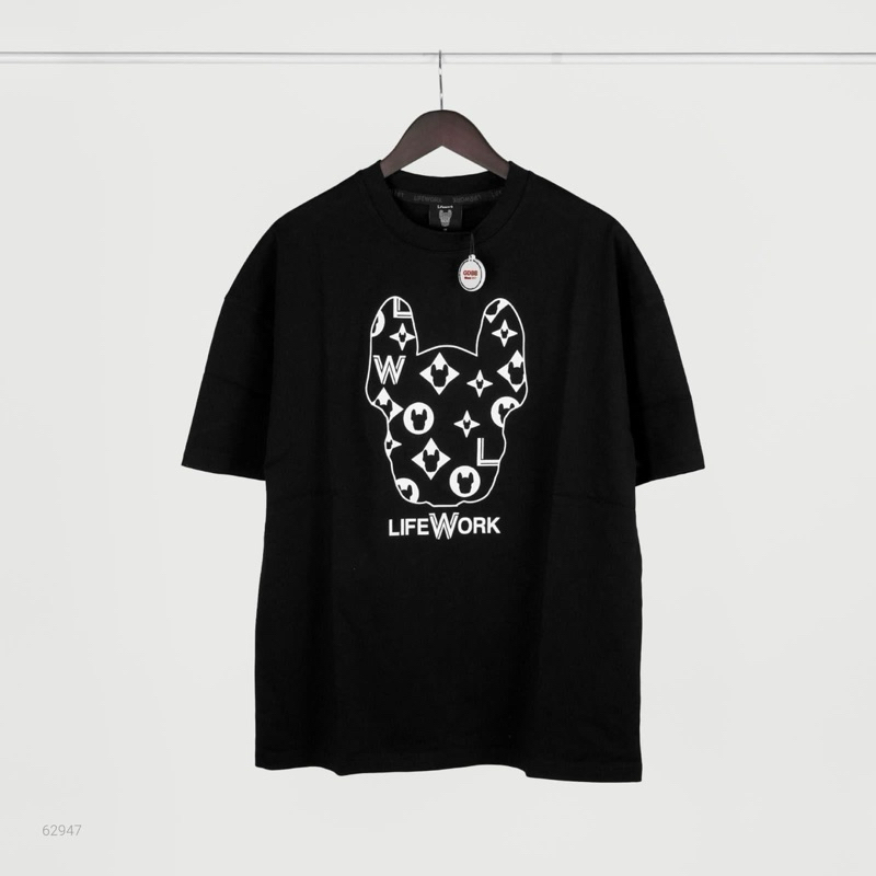 Jual Tshirt Lifework Big Radog Monogram Dog Logo Black Tee | Shopee ...