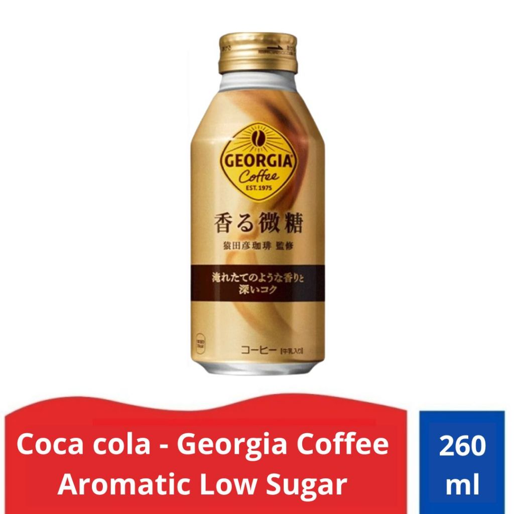 Jual Coca Cola- Georgia Coffee Aromatic Low sugar 260ml | Shopee Indonesia
