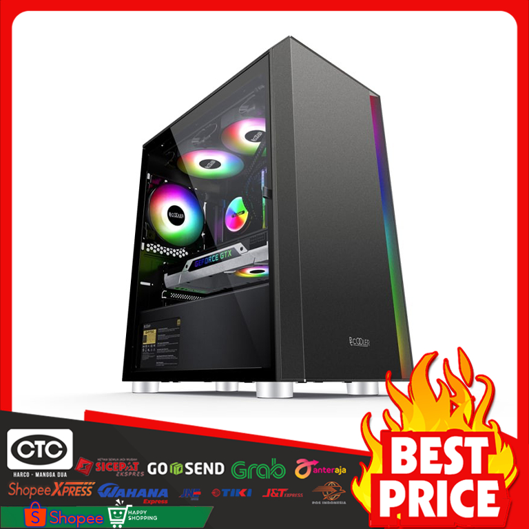 Jual Casing PCCOOLER Platinum LM300 RGB Gaming Case | Shopee Indonesia