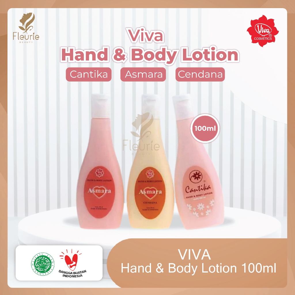Jual VIVA Hand & Body Lotion Asmara / Cendana / Cantika 100ml | Shopee ...