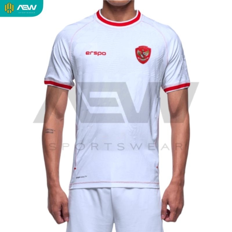 Jual Setelan Baju Sepak Bola Jersey Timnas Indonesia Away - Putih ...