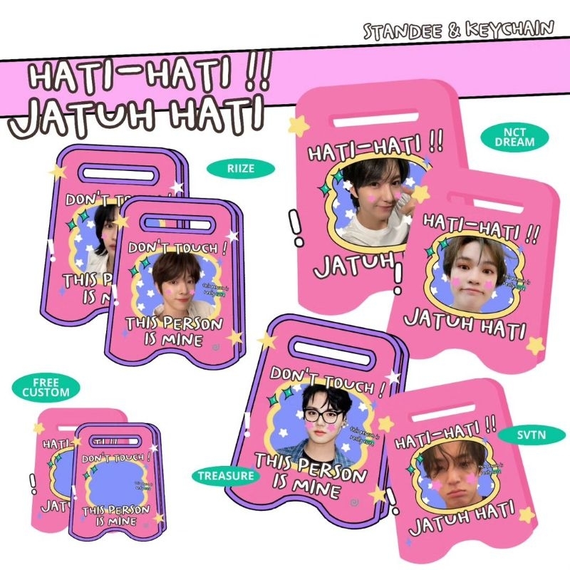 Jual [ pre-order ] keychain standee treasure nct dream riize seventeen ...