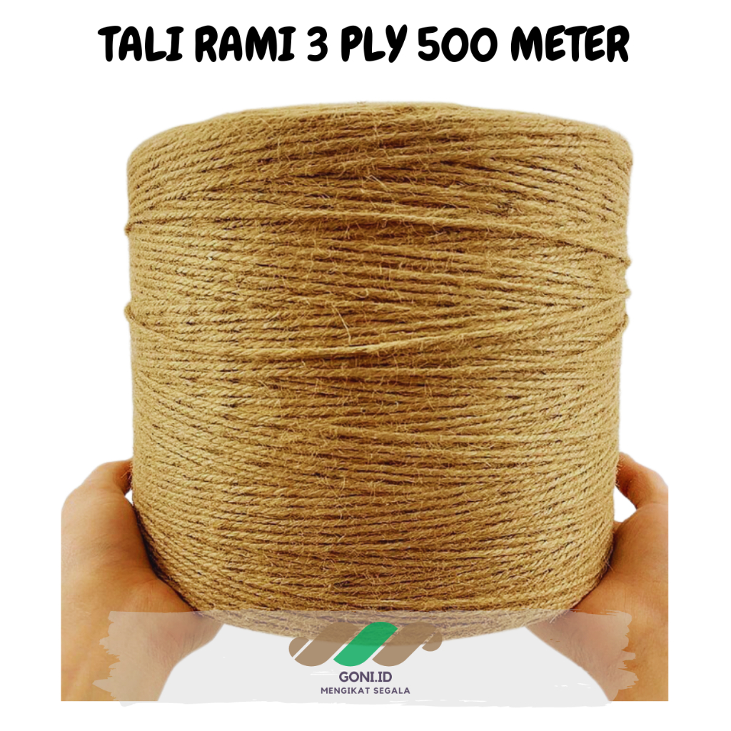 Jual Tali Rami Roll / Tali Goni Gulungan 2-3 PLY ±500 dan ±1000 Meter ...