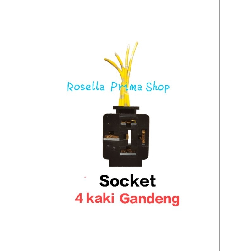 Jual Socket/Soket Relay Gandeng/Rumah Relay Susun/Duduk Kaki 4 Pin ...