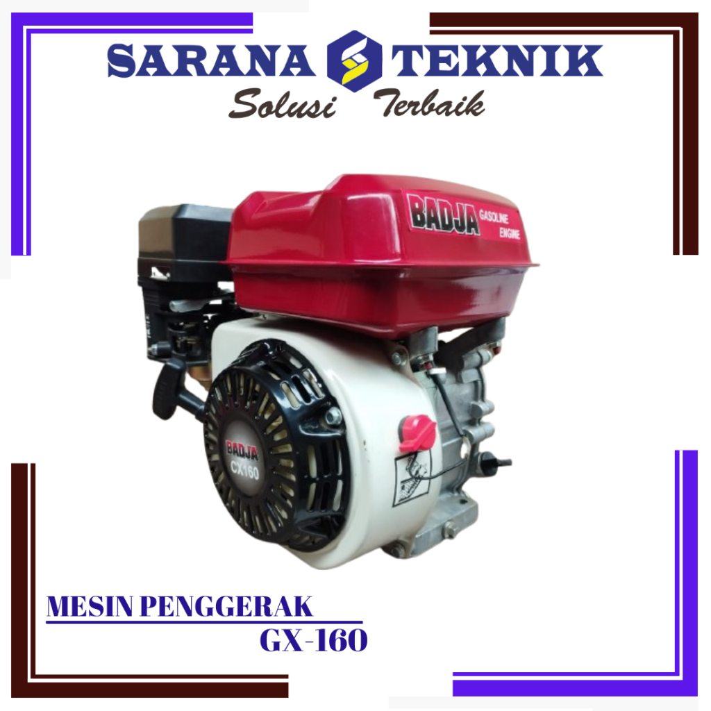 Jual MESIN ENGINE PENGGERAK BENSIN GX160 5,5HP SUPRA / TIGER / ECOLITE, BADJA | Shopee Indonesia