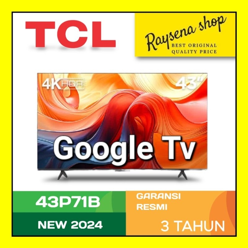 Jual TCL 43 inch Google TV - 4K UHD - HDR 10+ - Dolby Audio - Uni Body ...