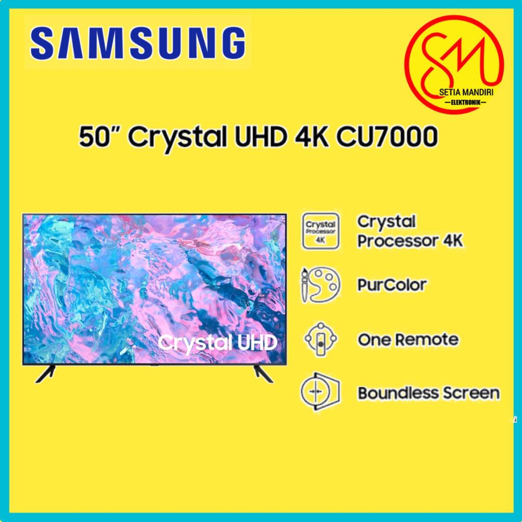 Jual SAMSUNG 50CU7000 Smart TV 50 Inch Crystal UHD 4K HDR WiFi Smart ...