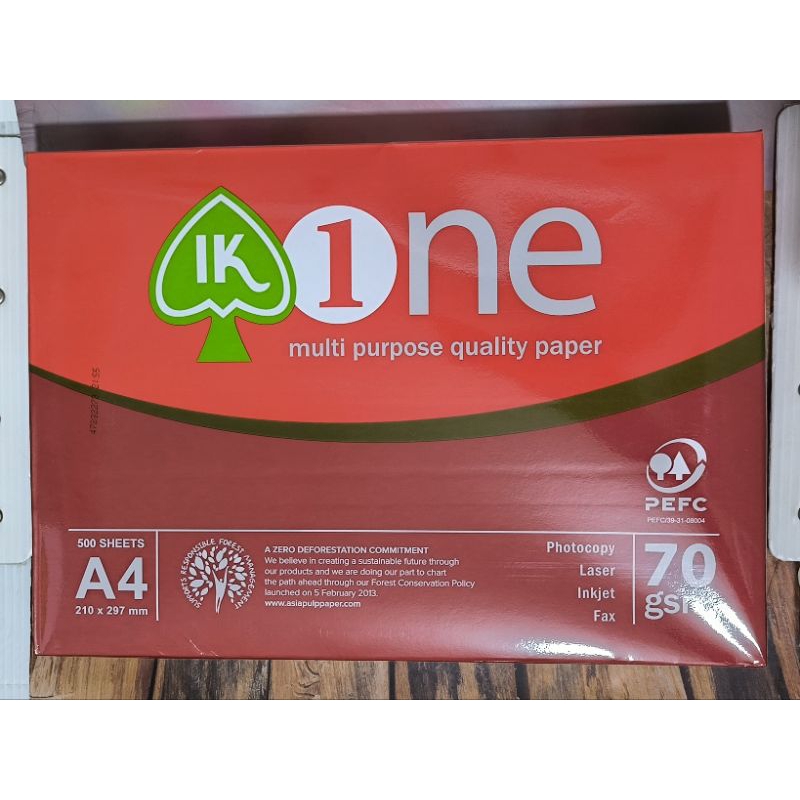 Jual Kertas HVS Aone A4 70gsm 500lembar Print paper Fotocopy | Shopee ...