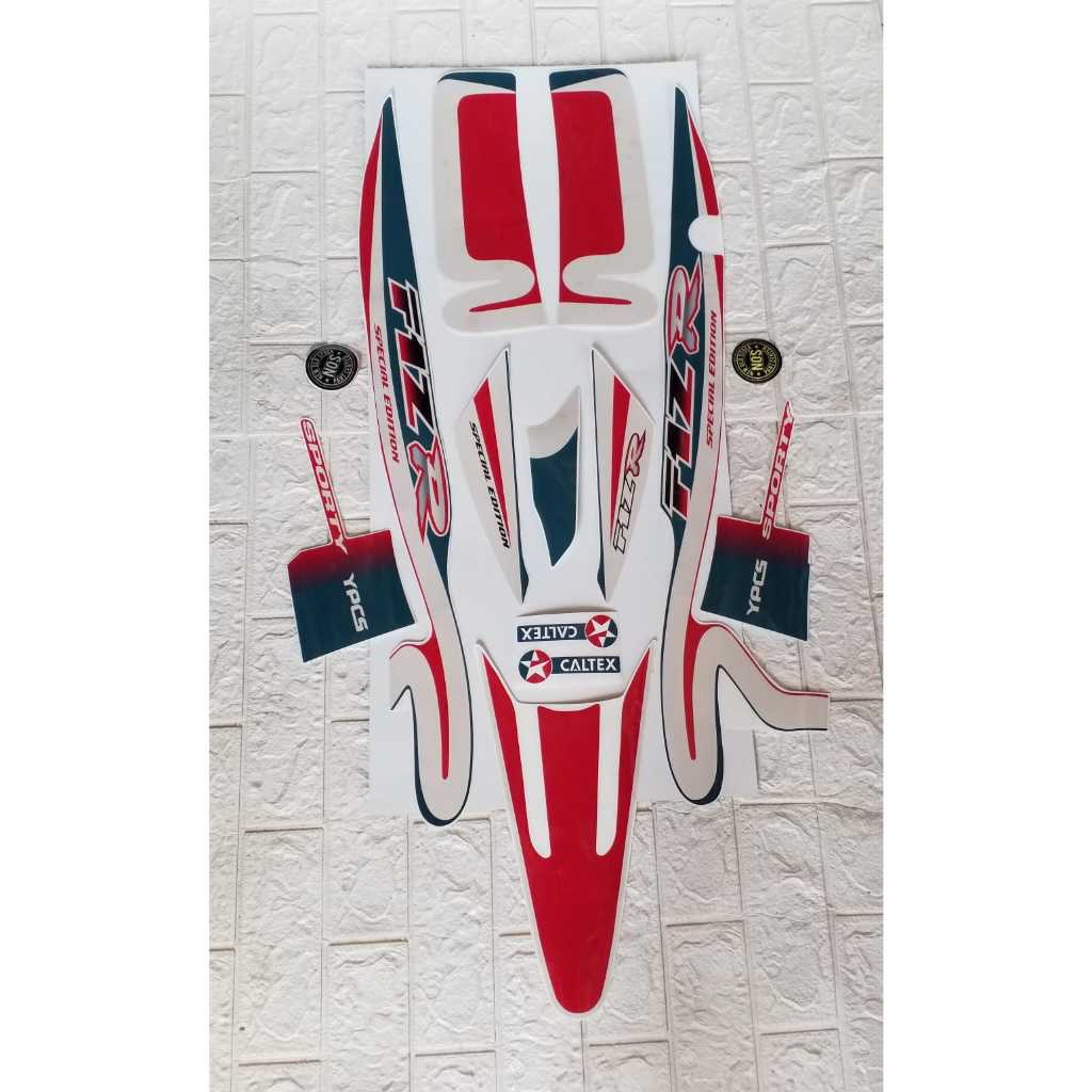 Jual striping sticker yamaha f1zr caltex copy original | Shopee Indonesia