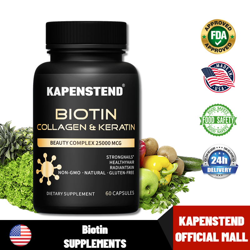 Jual Suplemen biotin meningkatkan pertumbuhan rambut, kulit, kuku ...