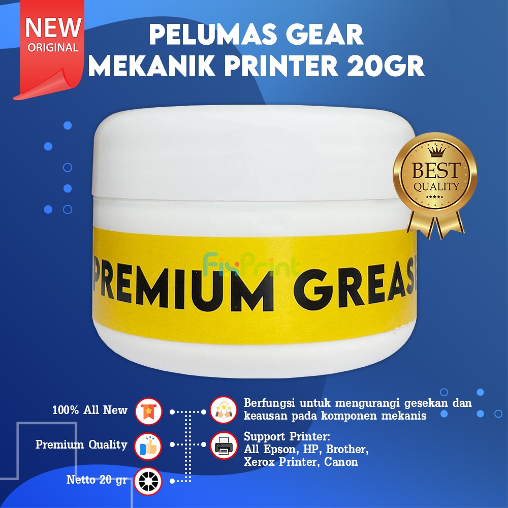 Jual Pelumas Gear Mekanik Printer 20gr Premium Quality, Grease Gear ...