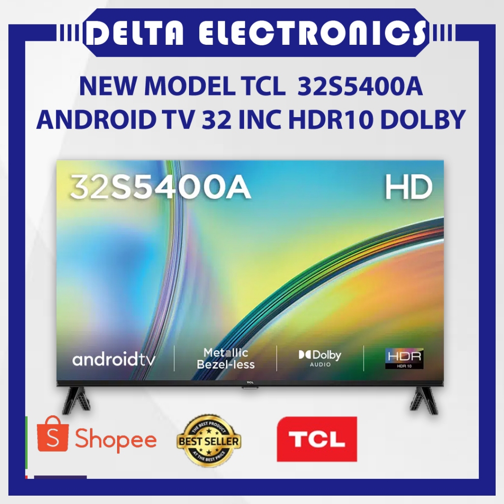 Jual TCL 32S5400A LED TV 32 inc Android TV BEZEL LESS FullHD HRD10 ...