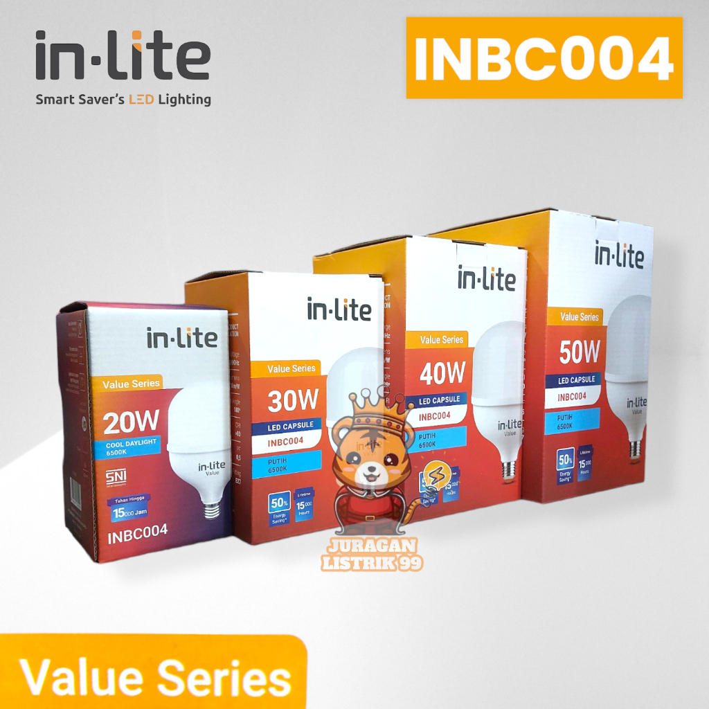 Jual INLITE - LAMPU LED CAPSULE JUMBO INBC004 20W 30W 40W 50W / LAMPU LED / BOHLAM LED / LAMPU ...