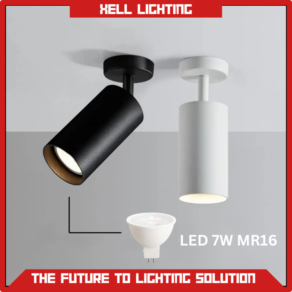 Jual kap lampu spotlight plafon spot mr16 tusuk spotlight housing mr16 | Shopee Indonesia