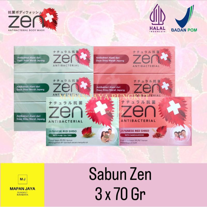 Jual Sabun Zen 70Gr | Sabun Mandi Batang Zen Antibacterial Body Wash ...