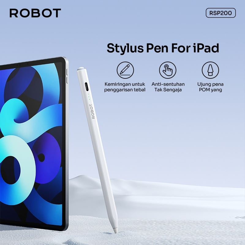 Jual ROBOT RSP200 Active Stylus Pen For iPad White Garansi Original ...