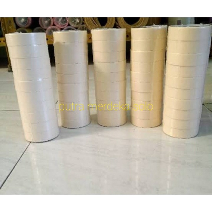 Jual Isolasi Kertas Masking Tape Millenium 3/4" Lakban Kertas Millenium ...