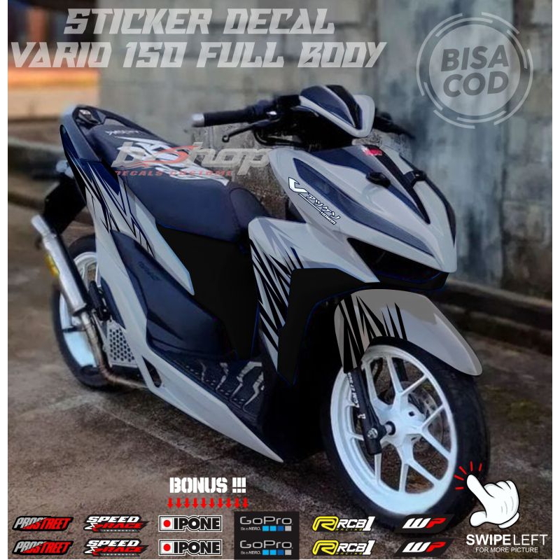 Jual triping decal fullbody Honda Vario 150/variasi fullbody Honda Vario 150/variasi api ...
