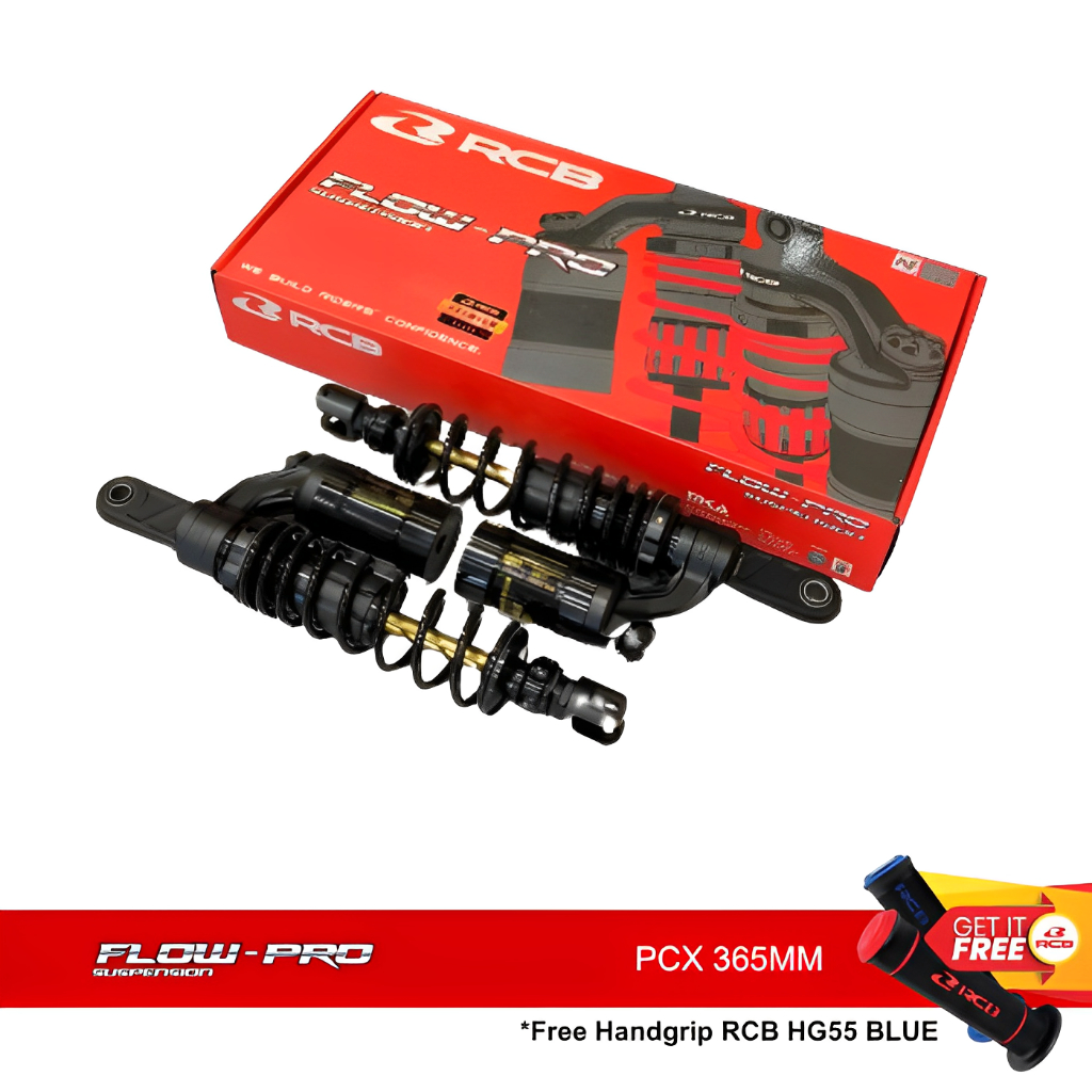 Jual Shock Tabung Shockbreaker RCB Flow Pro PCX 160 365mm Free Handgrip ...