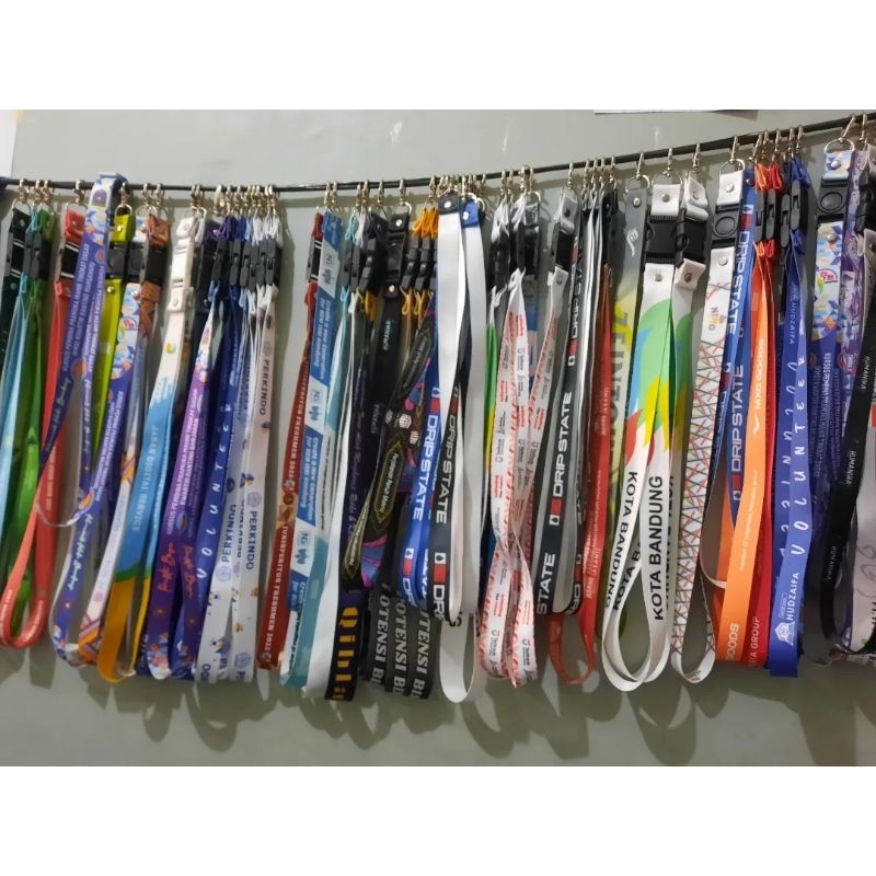 Jual cetak lanyard sublim 1,5cm 2muka atau tali idcard print 1,5cm ...