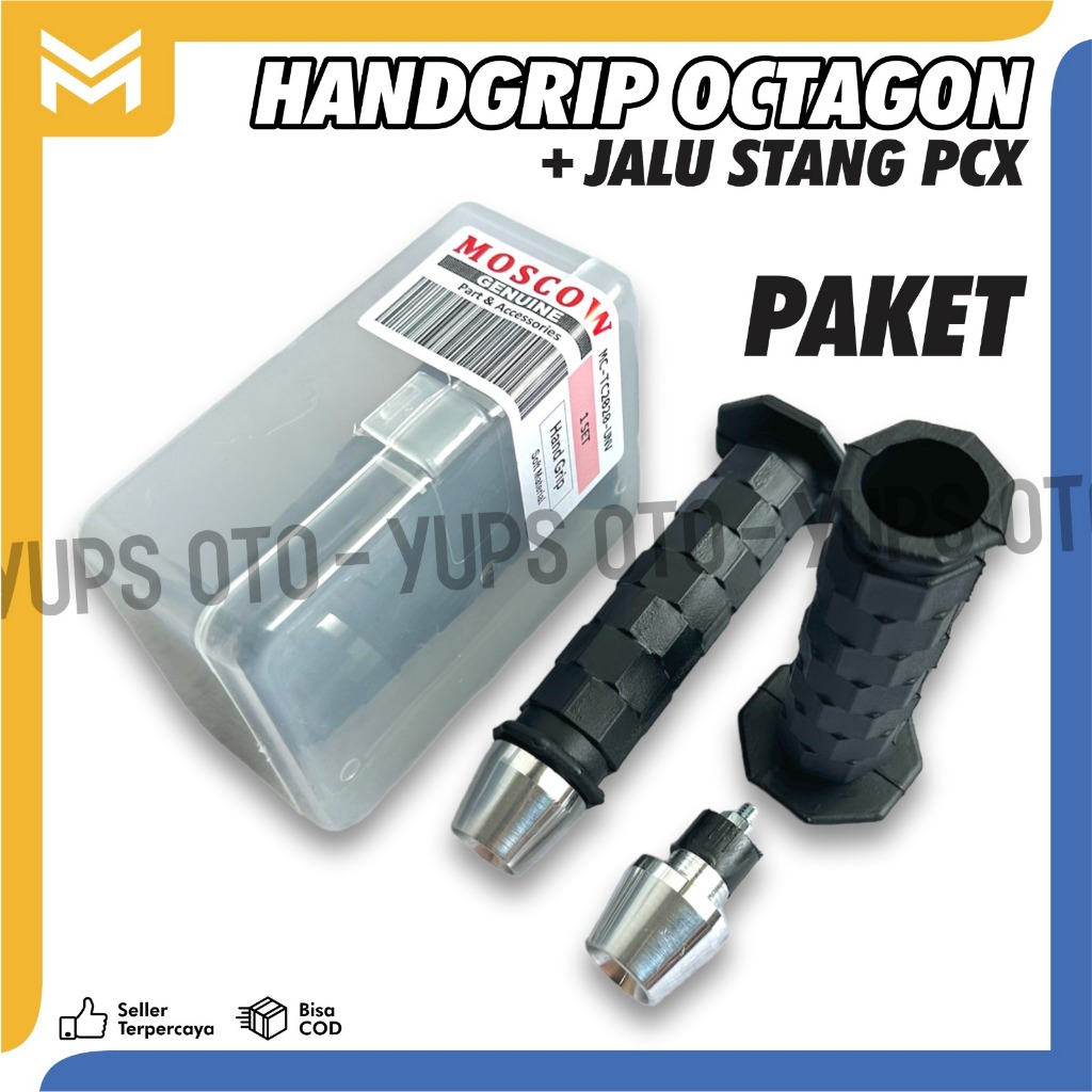 Jual HAND GRIP OCTAGON MOSCOW KARET SUPER SOFT HANDFAT KOTAK HITAM ...